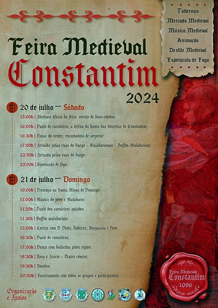 Feira Medieval de Constantim 2024 - 20 e 21 de julho - Calendarios.Info